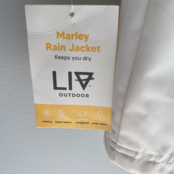 LIV | Jackets & Coats | Liv Rain Jacket Hood And Zip Front Two Side ...